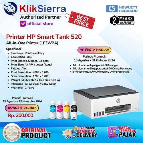 Jual Printer HP Smart Tank 520 All In One 1F3W2A - SmartTank HP520 ...