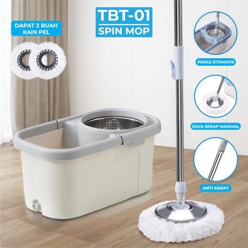Promo Alat Pel Lantai Praktis Spin Mop Super Pelan Lantai Spin Mop ...