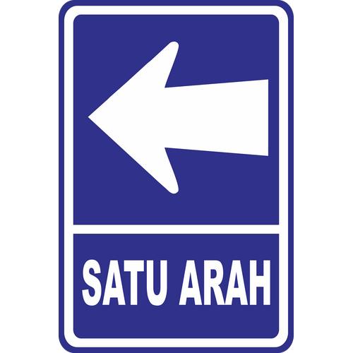 Jual Rambu Satu Arah Kiri v2 40cm x 60cm, 35cm x 50cm, plat ACP 3mm ...