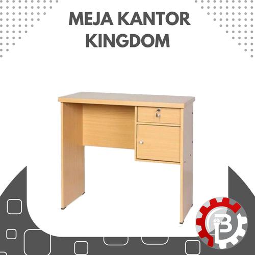 Jual Meja Kantor Kayu Kingdom Panel MTK 80 1P1L / Meja Belajar / Meja ...