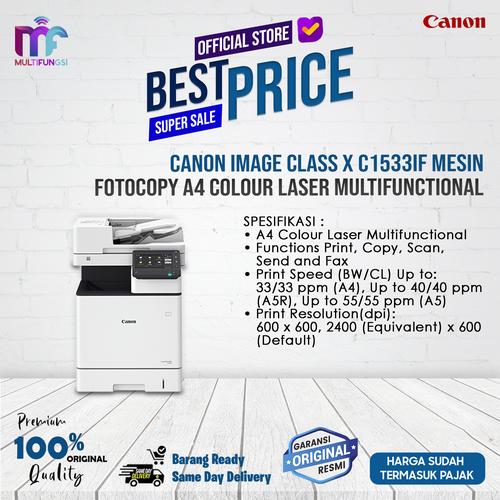 Promo Canon Image Class X C1533iF Mesin Fotocopy A4 Colour Laser ...
