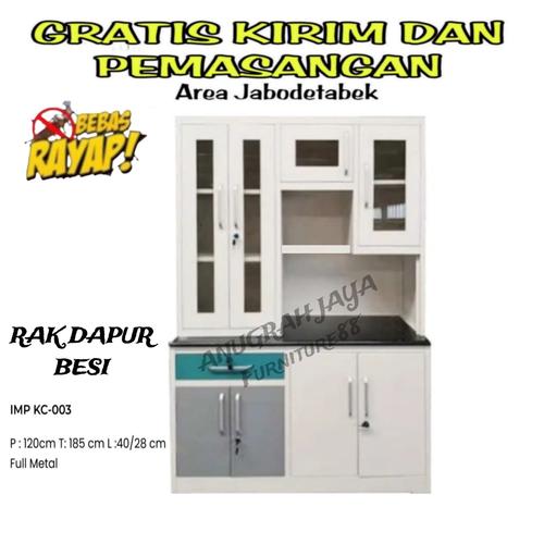 Jual Lemari Rak Piring Besi / Rak Dapur Besi / Kitchen Set Besi / Rak ...