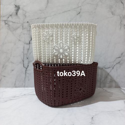Jual Keranjang Serbaguna IRA Warna Putih dan Coklat / Alas Souvenir ...