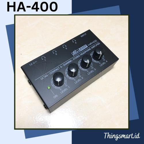 Jual Micro Amp HA400 HA-400 Mixer Headphone Amplifier Personal Monitor ...