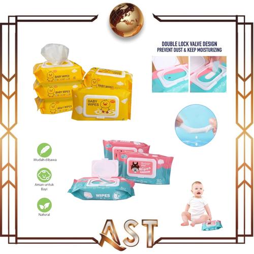 Jual Tissue Baby Basah Popok Wipes Tisu Bayi Diapers Bahan Lembut alami ...