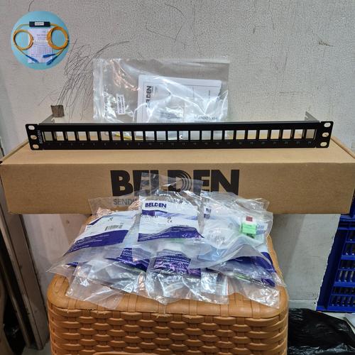 Jual BELDEN PATCH PANEL 24 PORT CAT 6 FULLSET, PATCH PANEL 24PORT CAT 6 LENGKAP MODULAR JACK ...