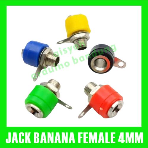 Promo Banana Plug Female Socket 4mm Panel Mount Konektor Soket Jack ...