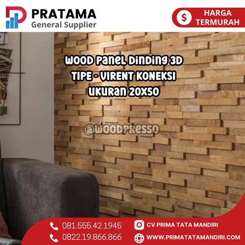 Jual Panel dinding kayu jati 3D size 20x50 Halus Woodpanel kualitas ...