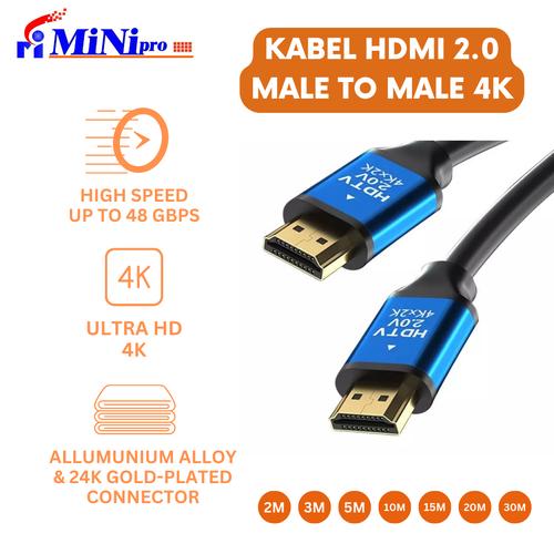 Jual Kabel HDMI MALE TO MALE 4K HD 2M 3M 5M 10M 15M MINIPRO - 2M - Jakarta Pusat - Minipro ...