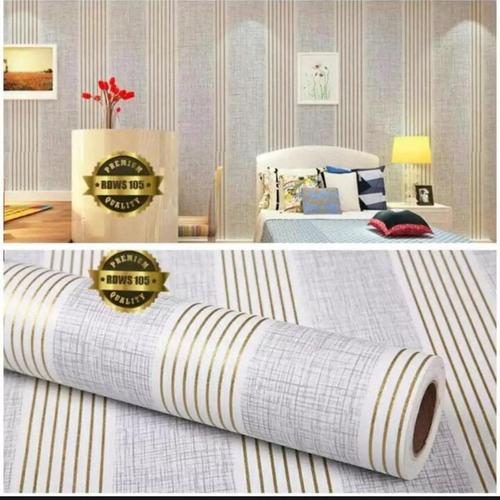 Promo Wallpaper Stiker Sticker Wallsticker Dinding Motif Garis - CY1027 ...