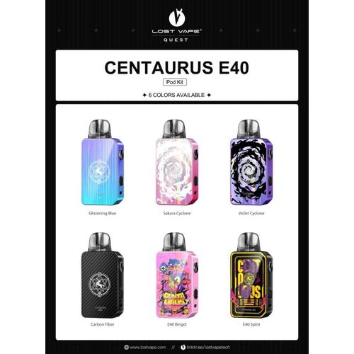 Jual Centaurus E40 40W 1400mAh Pod Kit by Lost Vape / Centaurus E 40 ...