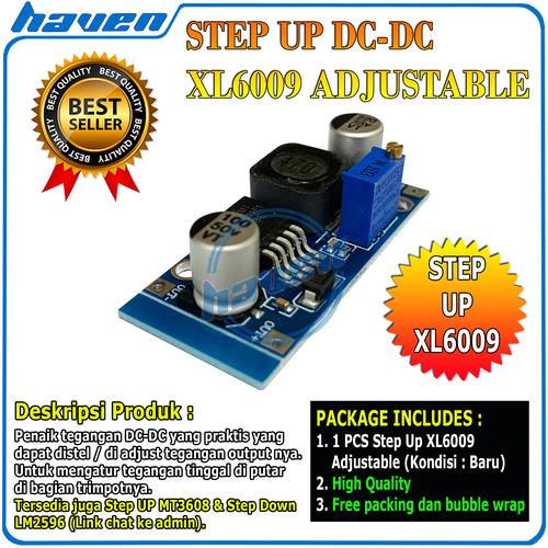 Promo XL6009 DC-DC Step Up Boost Converter 4A Booster Module / XL6009 ...