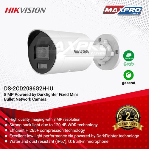 Jual DS-2CD2086G2H-IU - HIKVISION IP 8MP DARKFIGHTER BULLET AUDIO CAMERA - Jakarta Barat ...