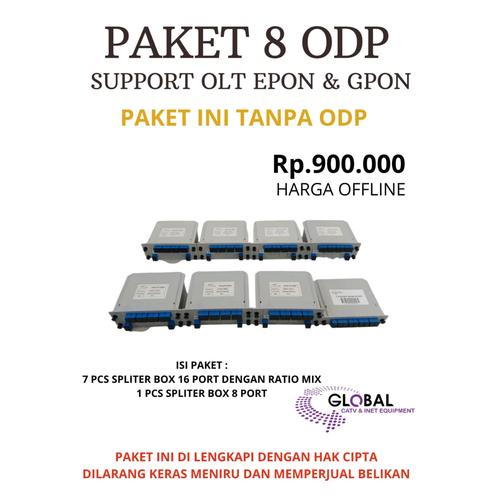 Jual PAKET RATIO 8 ODP SUPPORT EPON DAN GPON - Kab. Demak - GLOBAL TECHNOLOGY SMG | Tokopedia
