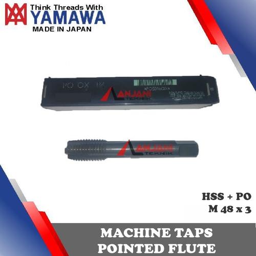 Jual YAMAWA TAP MESIN LURUS HSS M 48 X 3 mm MACHINE TAPS PO POINTED 48X3 / M48 x 3 / M48x3 ...