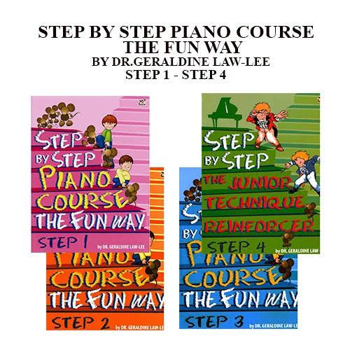 Jual Step by Step Piano Course 1 2 3 4 Buku piano pemula buku original ...