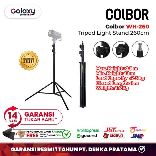 Jual Colbor Light Stand WH-260 Tripod 260cm Lampu Universal Lighting ...