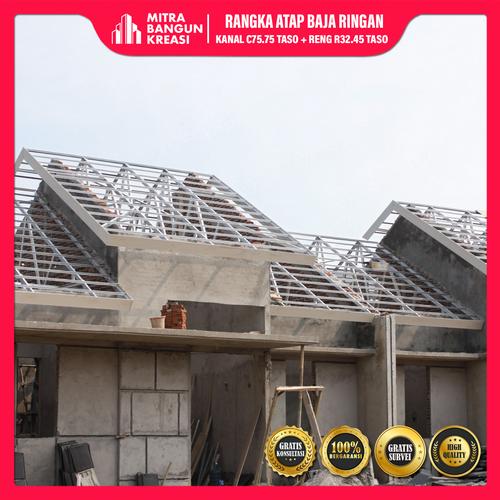 Jual Rangka Atap Baja Ringan TASO Kanal C75.75 Reng R32.45 [RS003 ...