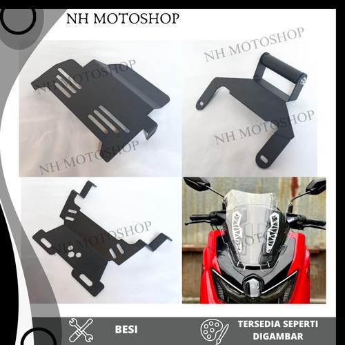 Jual BRACKET HOLDER GARNISH VISOR WINDSHIELD BREKET PLAT NOMOR COVER ...