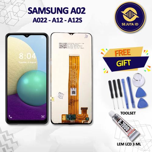 Promo LCD SAMSUNG A02 / A022 / A12 / A12S ORIGINAL FULLSET FREE TOOLS ...