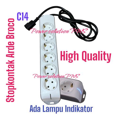 Jual Broco Kabel Power Converter UPS APC C14 to Stopkontak 3 4 5 6 ...