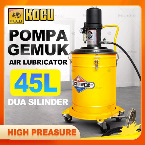 Jual Pompa Gemuk Angin 45 Liter Grease Pump Lubricator Air Operated 50: ...