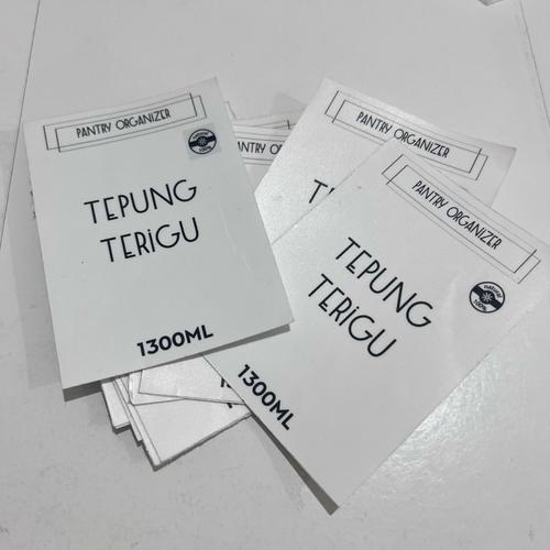 Jual ( STIKER SAJA NAMA TEPUNG ) REMPAH DAPUR AESTHETIC LABEL TULISAN ...