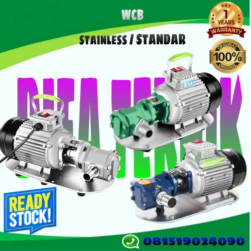 Jual Gear Pump WCB 75 Pompa Cairan Kental Pompa Minyak Oli 1HP 220V ...