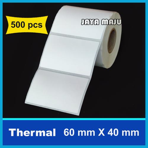 Jual KERTAS LABEL PRINTER BARCODE 60 X 40 MM (1 Line) THERMAL Isi 500 ...