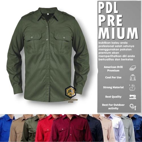 Jual TERLARIS Kemeja Seragam kerja / Lapangan Outdoor American Drill / SERAGAM PDL NET TV PRIA ...