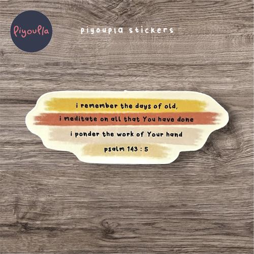 Jual Sticker Rohani Ayat Alkitab Bible Verse Psalm - Kota Bekasi ...