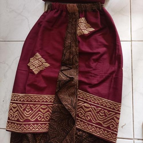 Jual set setelan kamen saputudeng baju safari anak/busana adat ke pura ...