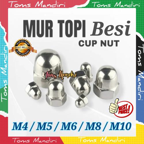 Jual Mur Topi / Cap Nut Besi M4/5/6/8/10 - M5 - Jakarta Barat - Toms ...
