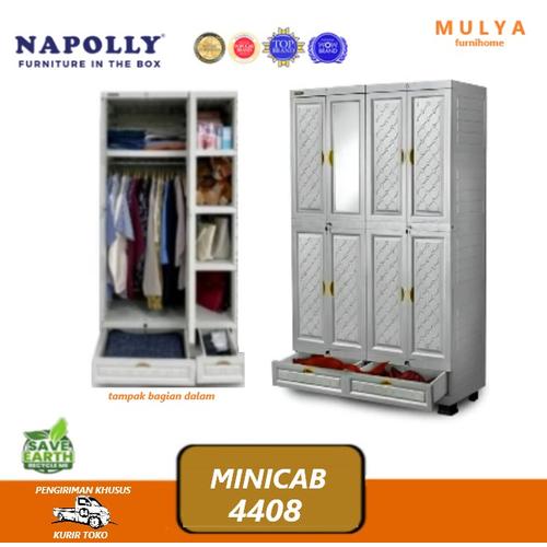 Promo Lemari Pakaian Plastik 4 Pintu NAPOLLY/Lemari Baju 4 Pintu/MIDICAB 4408 DC ION - CARGO ...