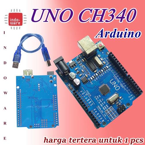 Jual Arduino UNO R3 ATmega328P CH340 CH340G USB Compatible Arduino UNO ...