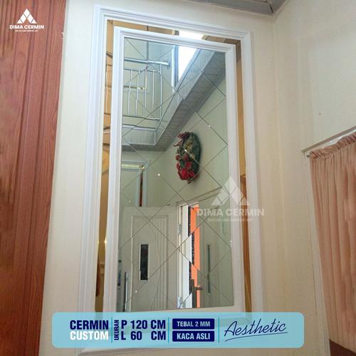 Jual Kaca Cermin Wall Moulding Custom Ukuran Tebal 2mm - 120cm x 80cm ...