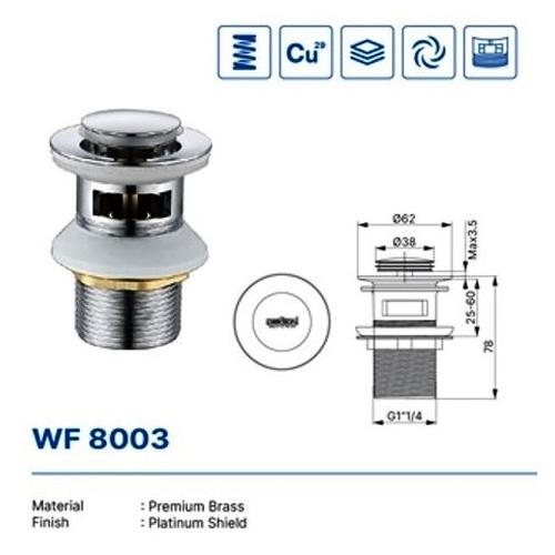 Jual WASTE FITTING POP-UP DEKKSON WF 8003 CP GM MB lubang Pembuangan ...