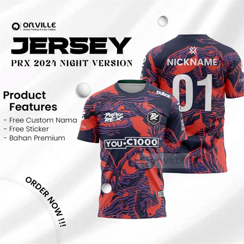 Jual JERSEY PRX PAPER REX NEW 2024 24/25 NIGHT VERSION VCT CHAMPION SG ...