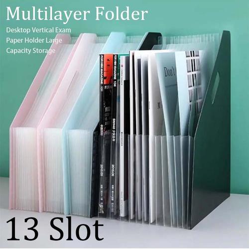 Jual Standing File Organizer Folder File A4 File Folder Document Bag ...