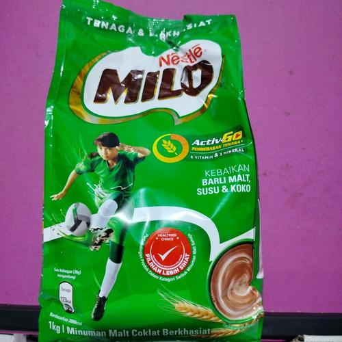 Jual Nestle Milo 1kg minuman malt coklat Activ go Milo Malay 1 kg Milo ...
