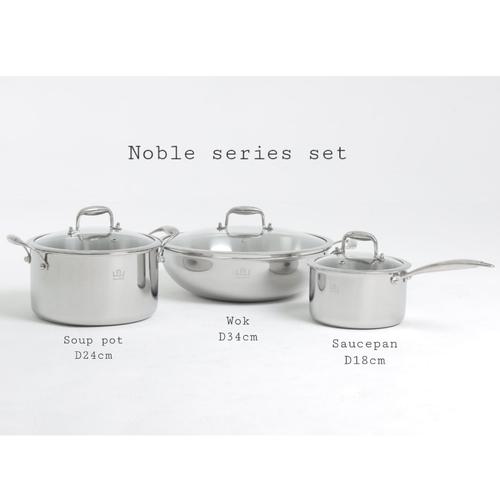 Jual Nuclad Noble series SET Stainless steel wok SUS 304 - Kota ...