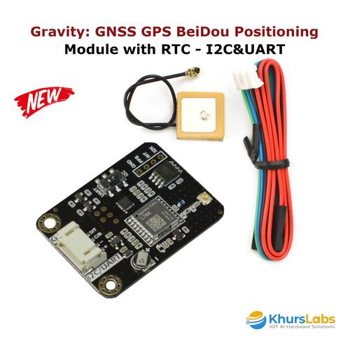 Jual DFROBOT Gravity GNSS GPS BeiDou Positioning Module with RTC - I2C ...