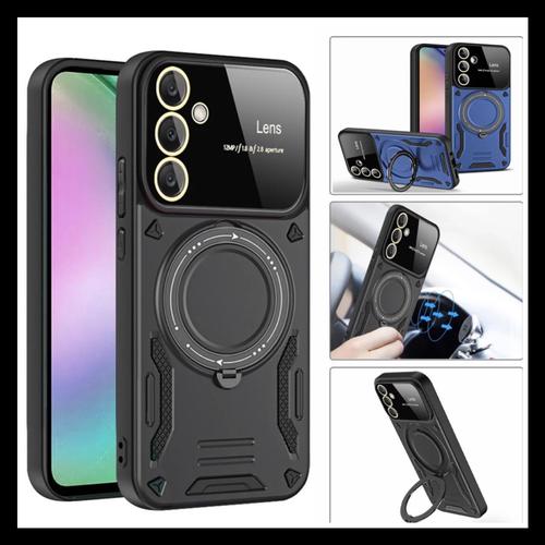 Jual Samsung Galaxy A35 / A55 5G Armor Lens Magnetic Ring Case Hard Casing Cover Hardcase Bumper ...