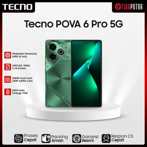 Promo Tecno Pova 6 Pro 5G (RAM 12GB, ROM 256GB, AMOLED, Battery 6000 ...