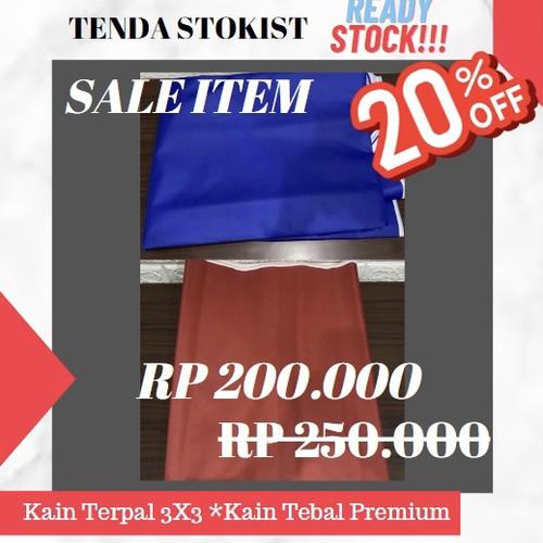Jual Kain Terpal Tenda Lipat 3x3 Warna Biru/Merah - Biru - Kota ...