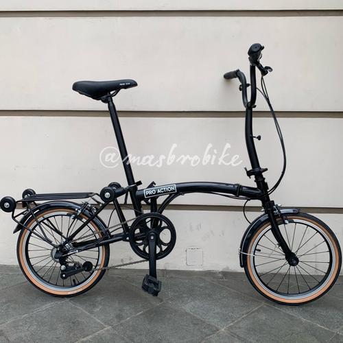 Jual sepeda lipat pro action parrot 3 speed folding bike not pikes ...