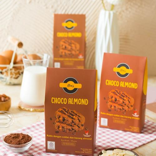 Jual Bims cookies choco almond kukis dengan kacang cokelat dan kacang ...