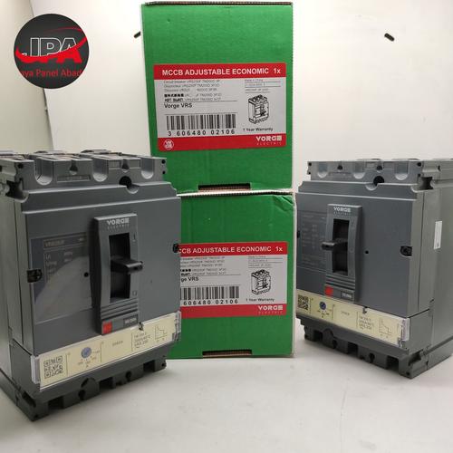 Jual MCCB Breaker adjustable VORGE VRS250F 3P 250A 200A 3Pole 3Phase setara CVS250F 3 P 3 Pole 3 ...