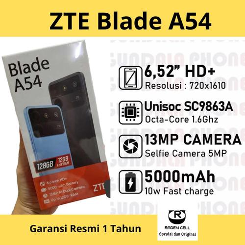 Jual ZTE Blade A54 Ram 4/64 GB Handphone Android 4G Garansi Resmi ...