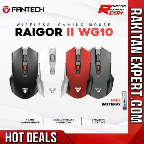 Jual Fantech RAIGOR II WG10 Gaming Mouse Wireless Best Buy - Black ...